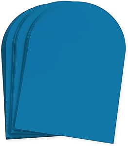 Amazon.com : Cyan Blue Arch Shaped Card - A7 Gmund Colors Matt 5 x 7 ...