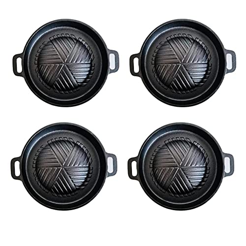 Snapklik.com : Pre Seasoned Yakiniku Plate Cast Iron Portable Mini ...