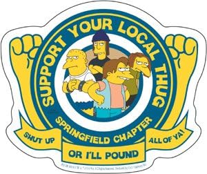 Amazon.com: Simpsons Local Thugs Sticker S-SIM-0109 : Toys & Games