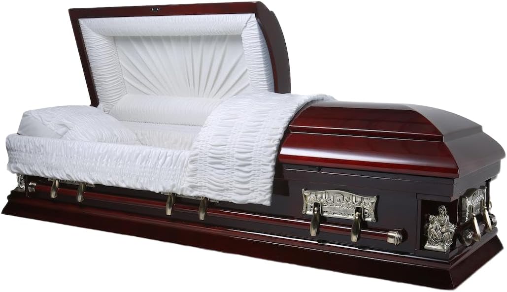 Amazon.com: Overnight Caskets Last Supper Pieta Poplar Funeral Casket ...