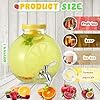 Amazon.com | FillTouch 1 Gallon Lemon Glass Drink Dispenser Lemonade ...