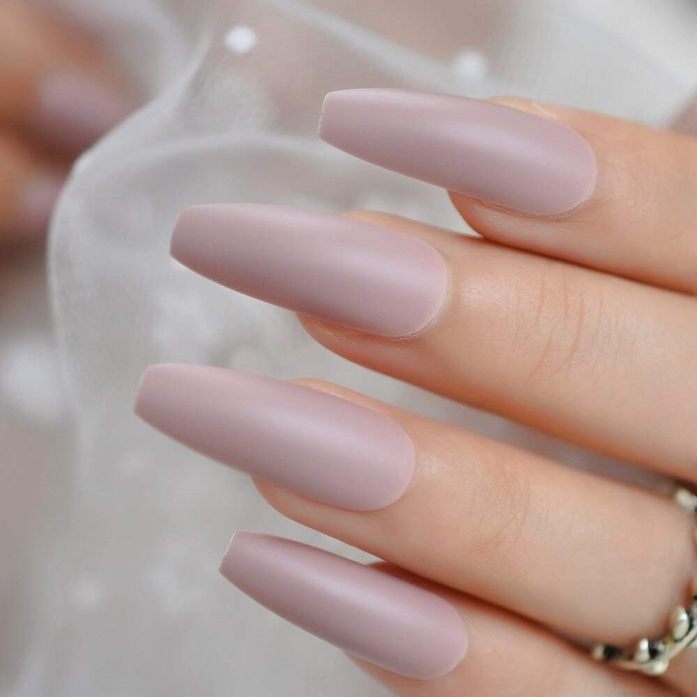 Light Pink Matte Nails