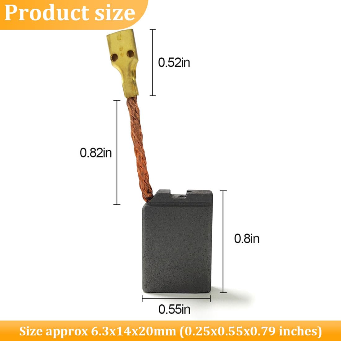 Snapklik.com : 402874-07 Carbon Brush For Angle Grinder Cut Off Brushes ...