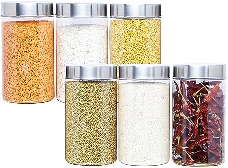 Buy KOLORR Classic Plastic Pet Jar Kitchen Storage Organiser Containers ...