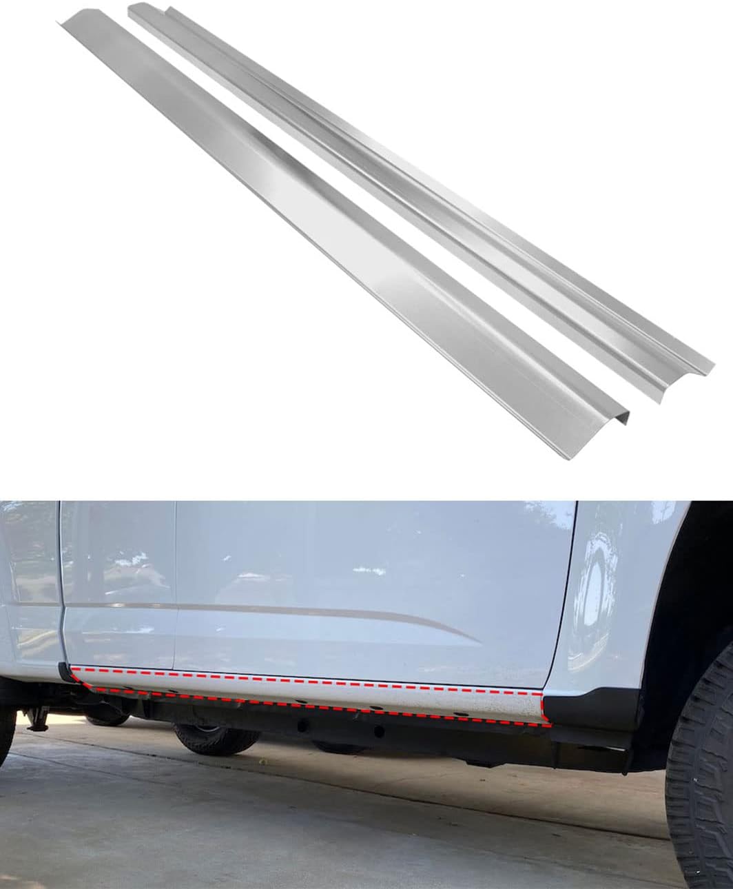 Amazon.com: Autoholic Rocker Panel Cover 2Pcs Fit for 2004-2012 Chevy ...