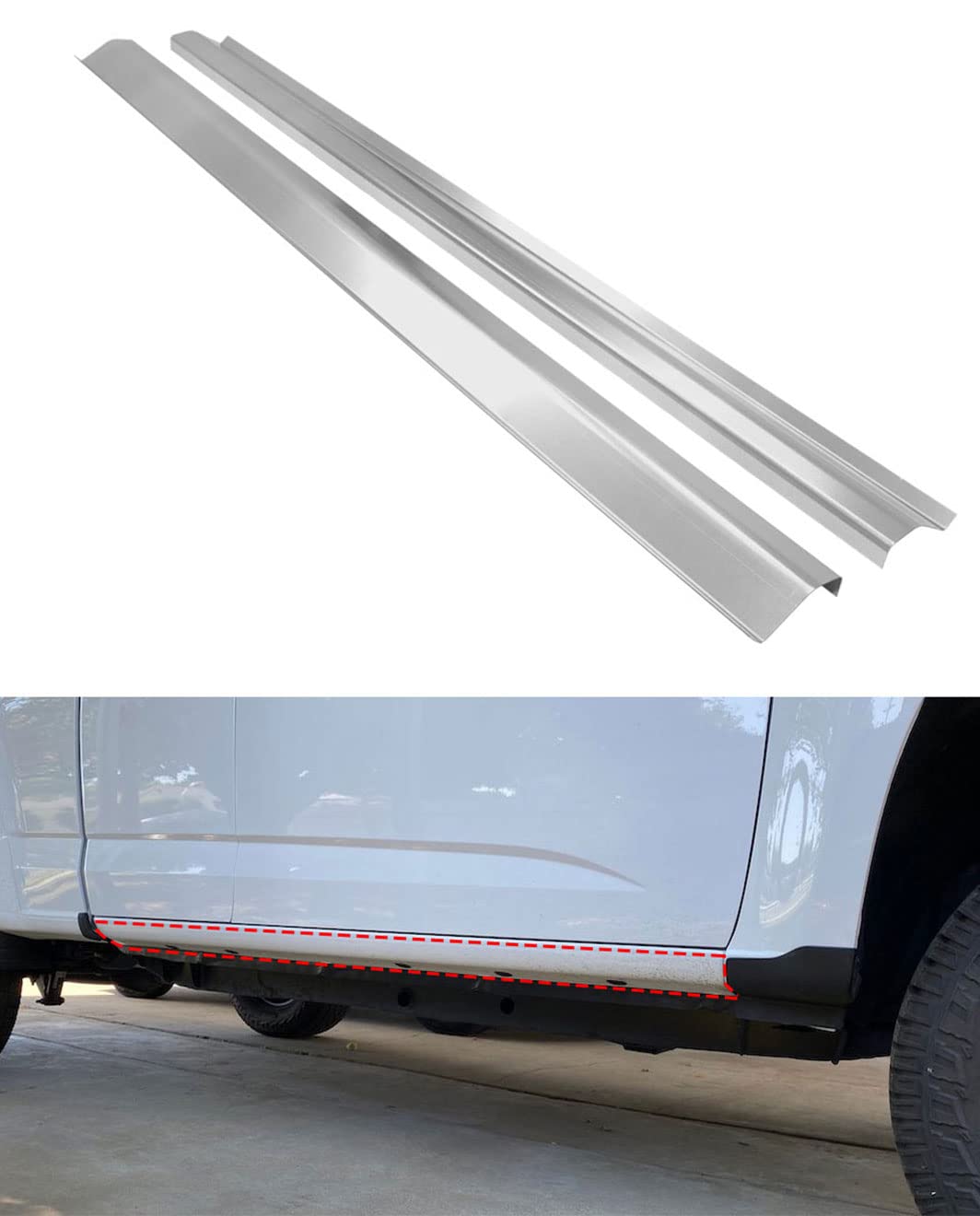 Autoholic Rocker Panel Cover 2Pcs Fit for 2004-2012 Chevy Colorado Crew ...