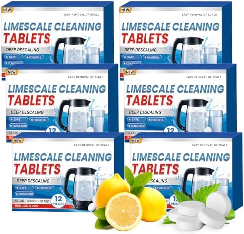 72 Pack Descaler for Kettle Tablets, All Purpose Limescale Remover ...