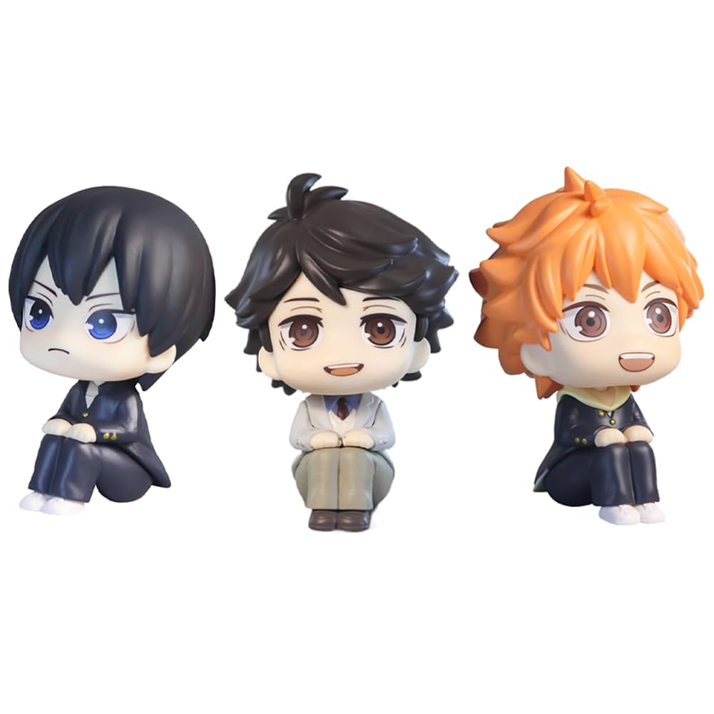 Buy 3PCS Haikyuu Figure Oikawa Tooru/Hinata Shoyo/Tobio Kageyama Q ...