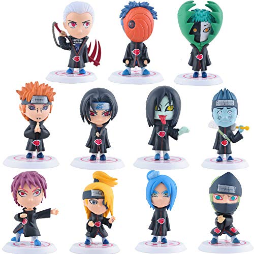 Buy Cute 11 pcs Naruto Akatsuki Figures Set Uchiha Itachi Sasuke ...