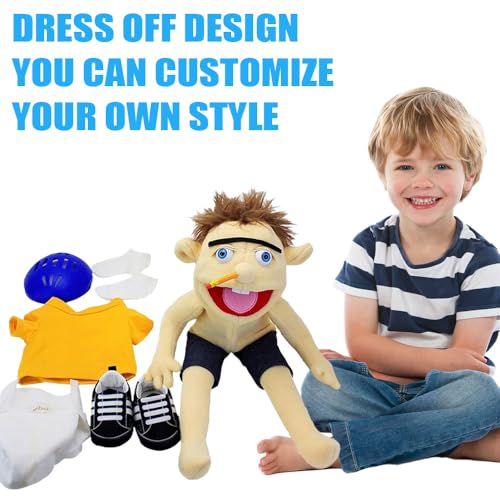 Vmxlso Jeffy Puppet 60cm, Jeffy Plush Toy Hand Puppet with Working ...