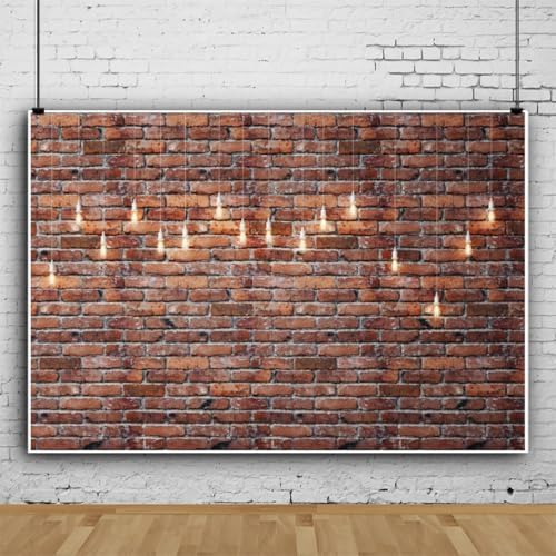 Amazon.com : Glitter Red Brick Wall Backdrop 10x8ft Vintage Brick ...
