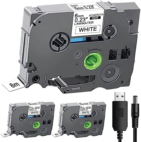 Acmerota Label Tape for Brother P-Touch Tze-211 TZe211 6mm X 8M for ...