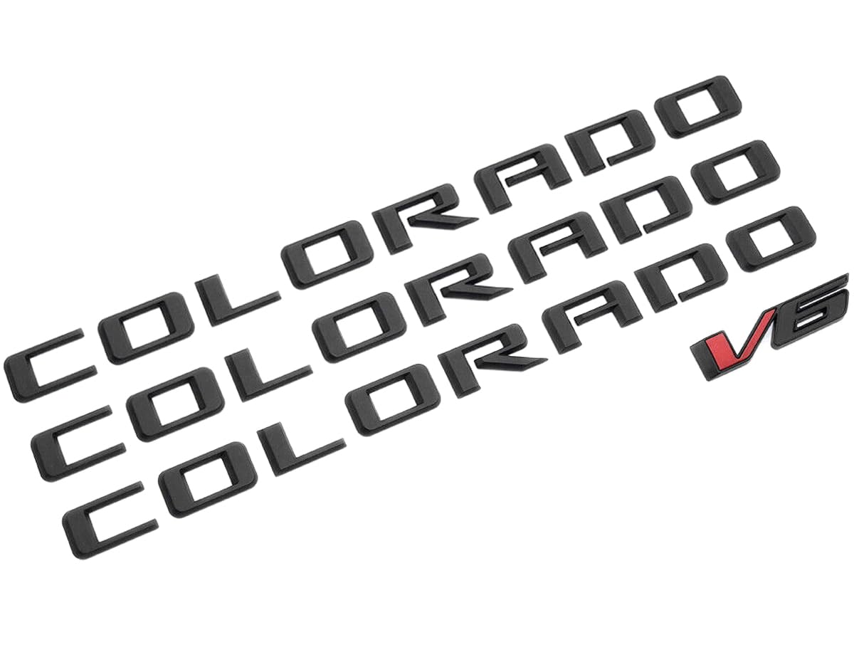 Amazon.com: 4Pcs New 2015-2022 Colorado V6 Body Side Tailgate Side ...