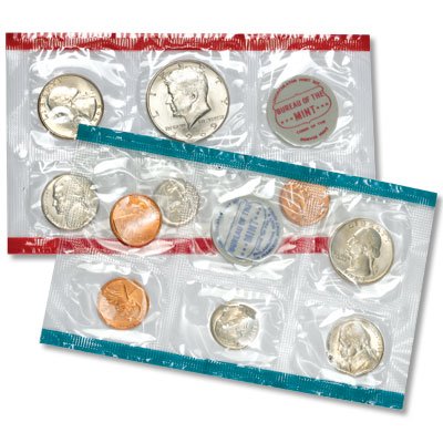 1969 D P Mints US 10 Piece Mint Set In original packaging from US mint ...