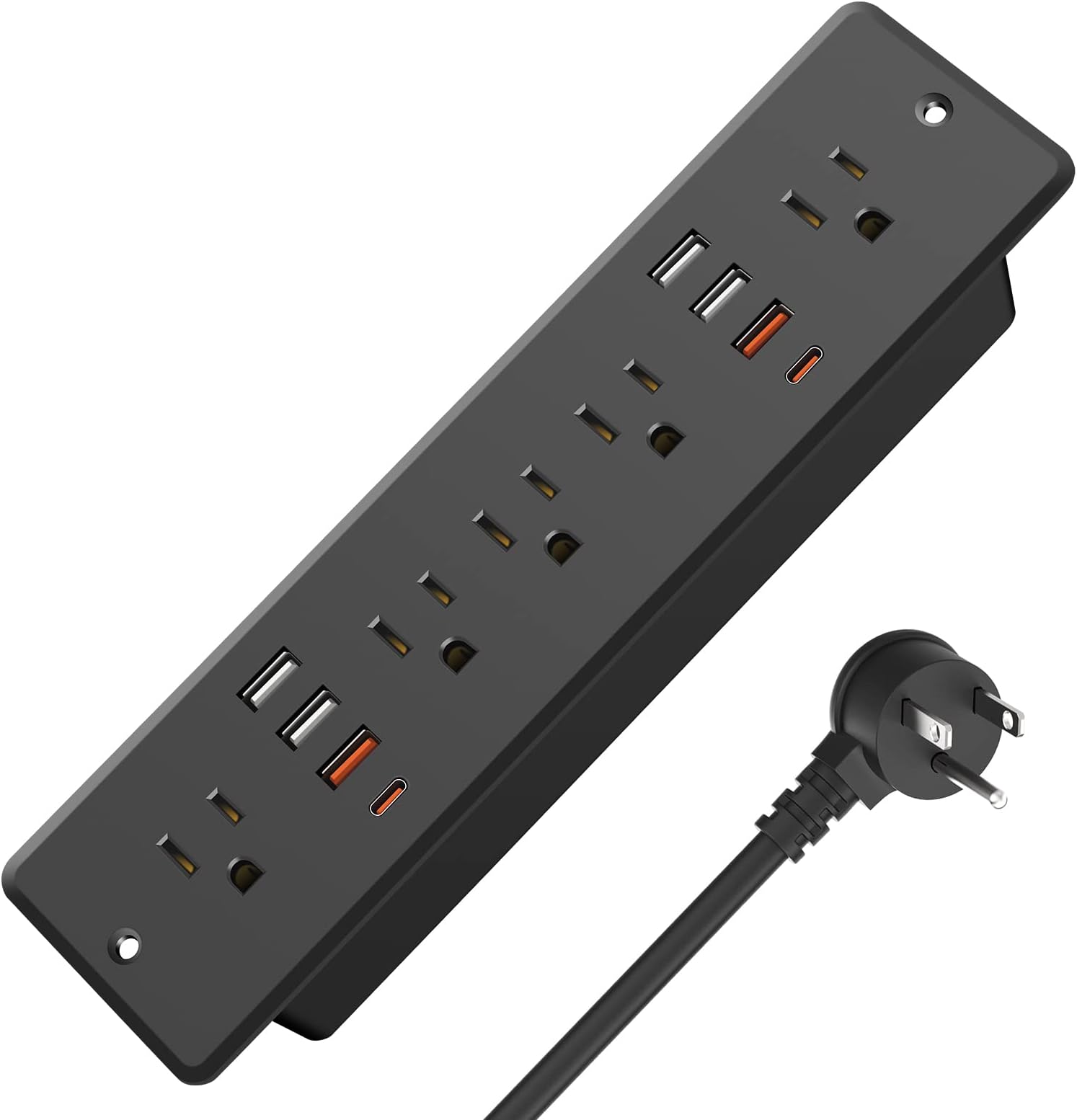 Amazon.com: HHSOET 13 in 1 Recessed Power Strip Flat Plug, Fast ...