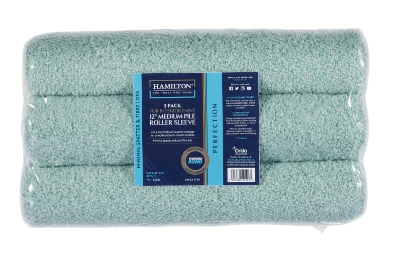 3 x 12" Hamilton Perfection Medium Pile Paint Rollers : Amazon.co.uk ...