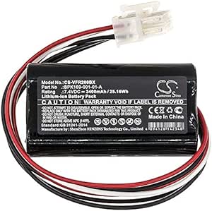 Amazon.com: 3400mAh Replacement Battery for Verifone Ruby 2, Verifone ...