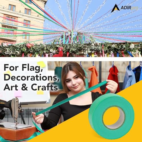 Snapklik.com : AdirPro 12 Pack Flagging Tape - Multipurpose Marking ...