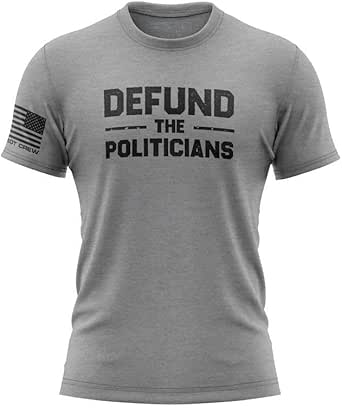 Amazon.com: Patriot Crew Men's Defund The Politicians American Made ...