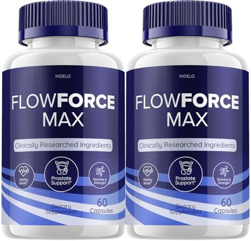 Amazon.com: Indelo (2 Pack) FlowForce Max Supplement Advanced Energy ...
