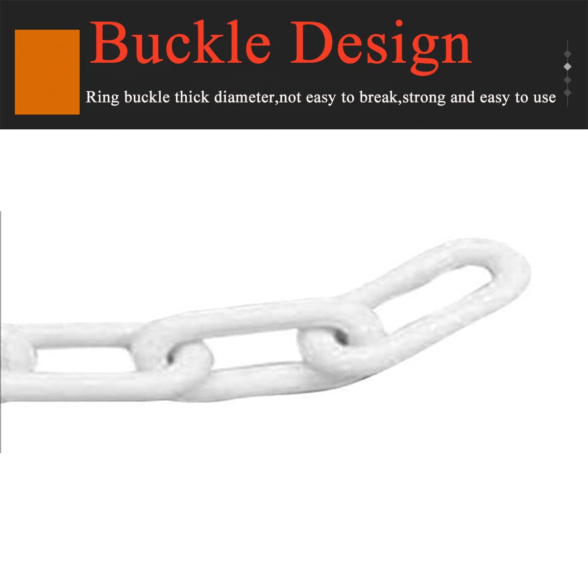 Snapklik.com : Plastic Chain Barriers Link Warning Safety Barrier ...