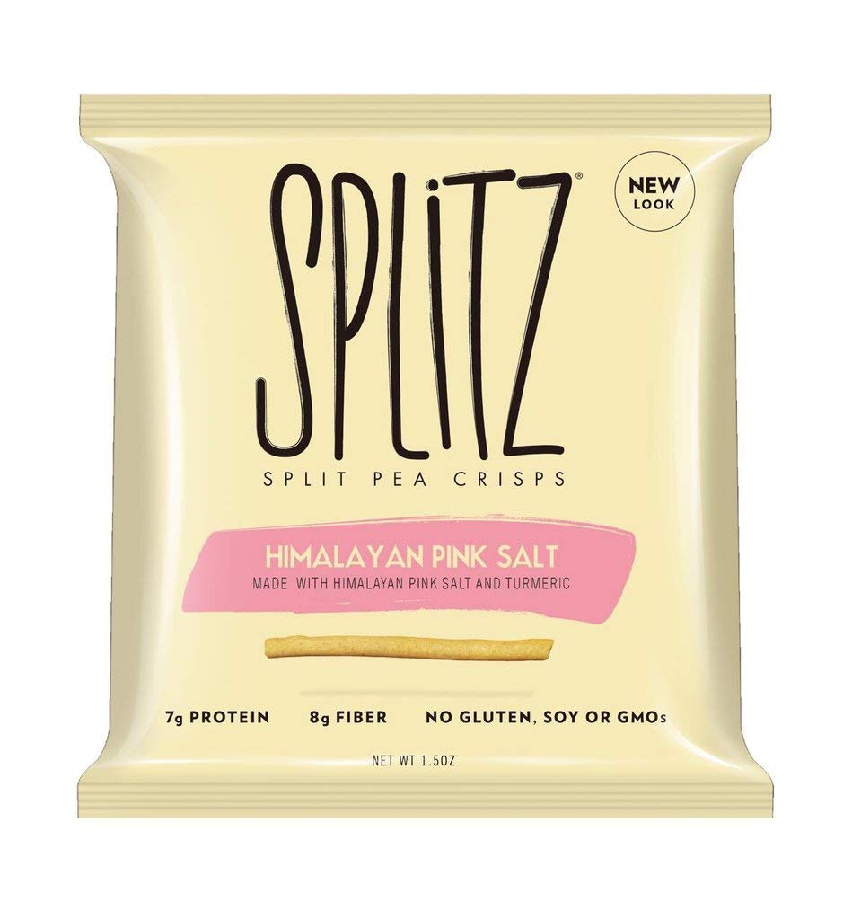 Amazon.com : Splitz Crunchy Split Pea Crisp Snacks Himalayan Pink Salt ...