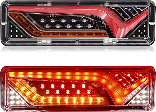 Biqing 2 x 24 V 57-LED Multifunctional Trailer Flashing Dynamic Lights ...