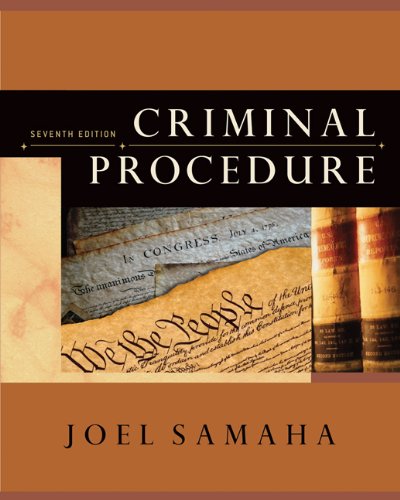 Criminal Procedure: Samaha, Joel: 9780495095460: Amazon.com: Books