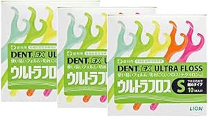 Amazon | DENT.EX ウルトラフロス S 10本入り 3個 オリジナルポケットティッシュ付き | ノーブランド品 | 歯間クリーナー 通販
