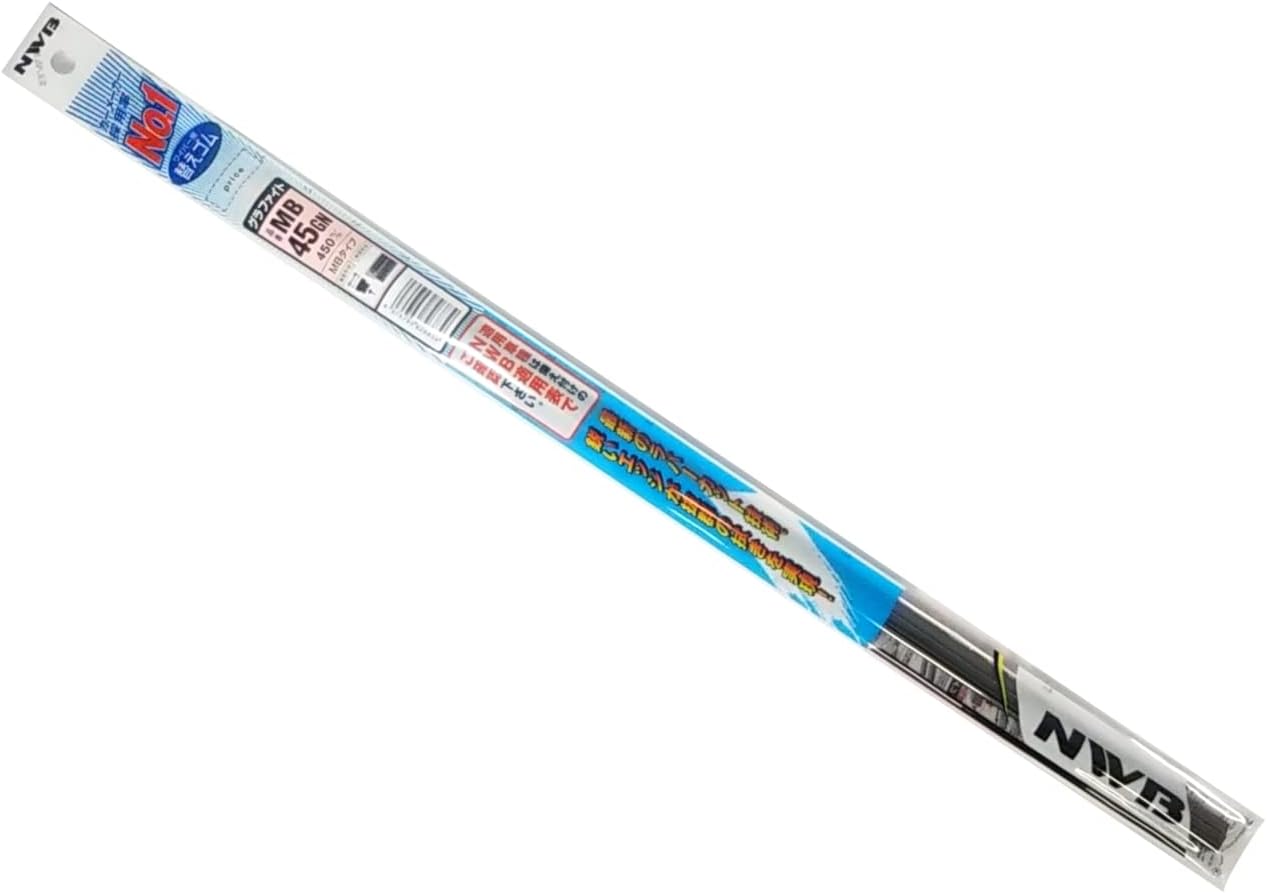 Amazon.co.jp: NWB(エヌダブルビー) 車用 ワイパー替えゴム 450mm グラファイトタイプ MBタイプ MB45GN : 車＆バイク