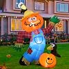 Amazon.com: COMIN 6 FT Thanksgiving Inflatable Decorations Crow Fall ...