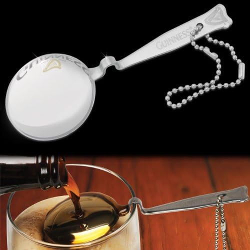 Amazon.com: Guinness Logo Pint Pouring Steel Spoon | Guinness Official ...