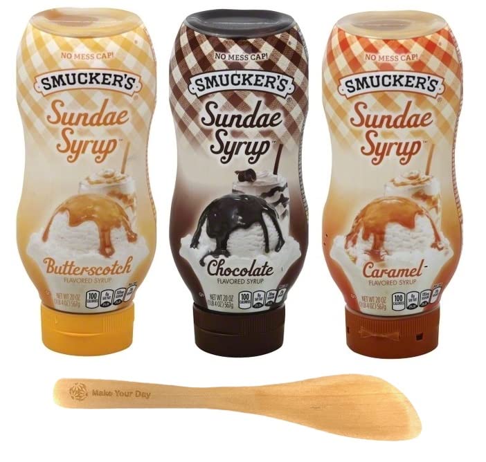 Amazon.com : Sundae Syrup, Butterscotch, Chocolate, and Caramel, 20 ...