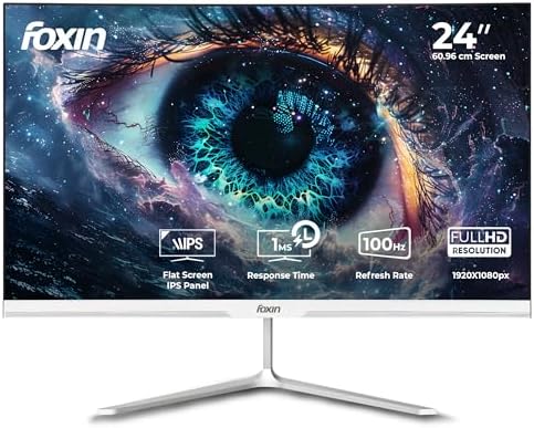 GEONIX 24 Inch IPS Computer Monitor Full HD 1920x 1080 Monitor, 3000:1 ...