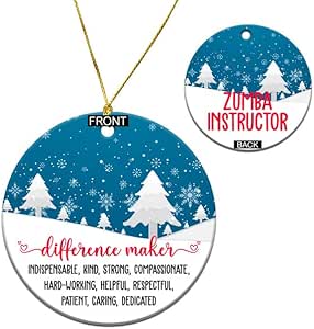 Amazon.com: Difference Maker Zumba Instructor Ornament for Women Men ...