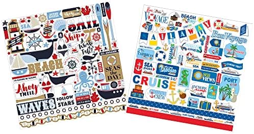 Amazon.com: Navy Peony Relaxing Cruise Travel Stickers (30pcs ...