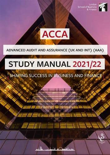 Buy ACCA Advanced Audit and Assurance (INT & UK) Study Manual 2021-22 ...