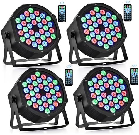 Amazon.com: Stage Lighting, 36x1W LED Par Light RGB 7 Channel with ...