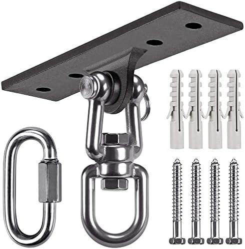 SELEWARE Boxsackhaken, Wand-Deckenhaken, Hängestuhlhaken mit 360 ...