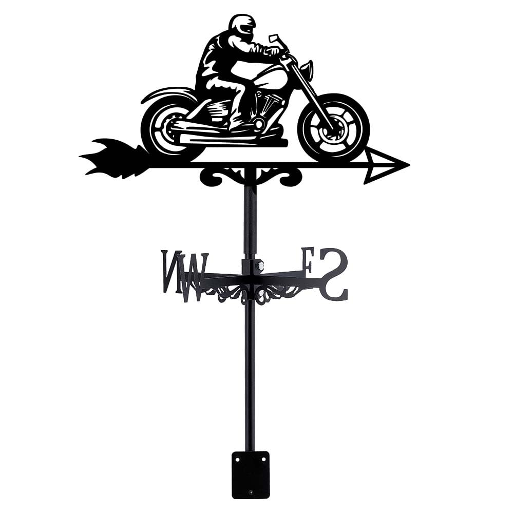 Amazon.com : SUPERDANT Motorcycle Man Weathervane Retro Motorcycle ...