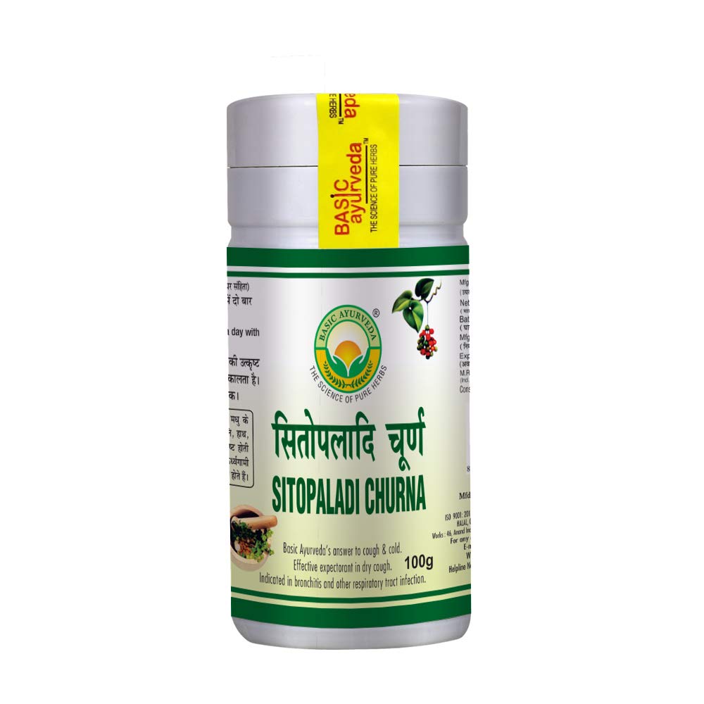 Buy BASIC AYURVEDA Sitopaladi Churna 100 Gram | Certified Organic 100% ...
