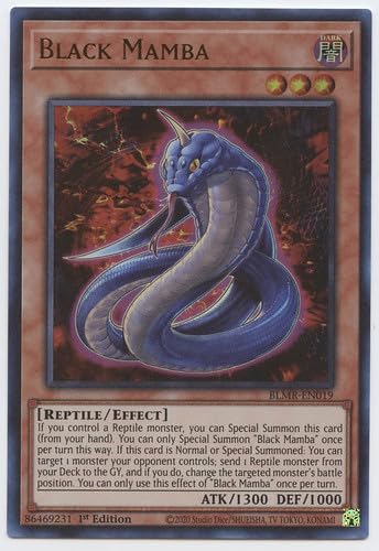 Amazon.com: Black Mamba - BLMR-EN019 - Ultra Rare - 1st Edition : Toys ...