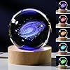 Amazon.com: 3D Galaxy Crystal Ball Night Light with Remote Upgraded 2. ...