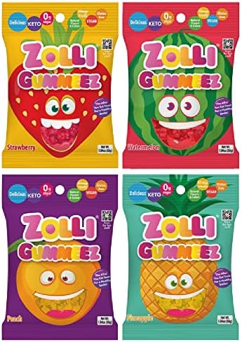 Amazon.com : Zolli Gummies Variety - Delicious Zero Sugar, Allergy-Free ...