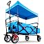 FUXTEC CT500 Grey Folding Wagon for Kids to Sit In – Stroller-Style ...