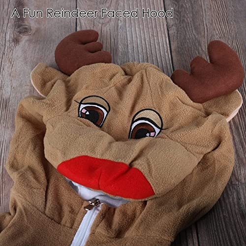 Reindeer One Piece Costume Childrens Christmas Fancy Dress – Medium ...