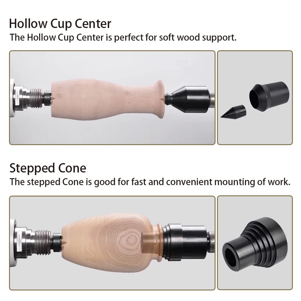 Snapklik.com : NAGU Live Center System For Woodlathe, Interchangeable ...