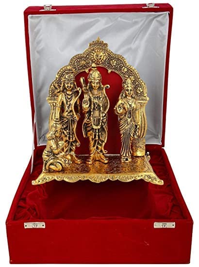 Buy GIFTCITY Ram Darbar Statue Set for Home Temple Lord Ram Laxman Sita ...