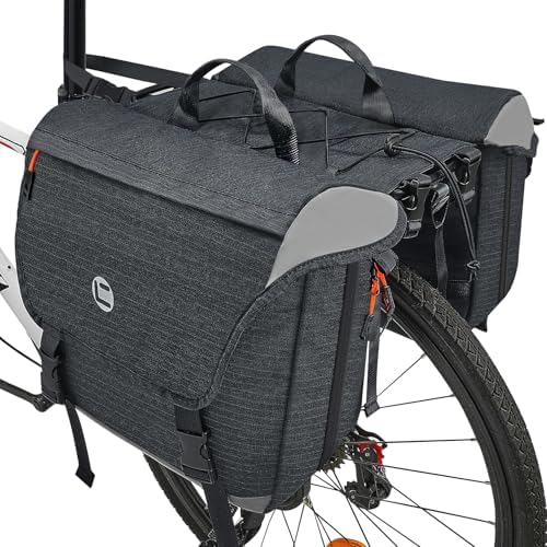 WOTOW Waterproof Bike Pannier Bag - 35L Large Capacity Bike Rear Rack ...