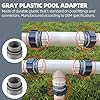 Amazon.com: TonGass (4-Pack) 1 1/4" to 1 1/2" Filter Hose Conversion ...